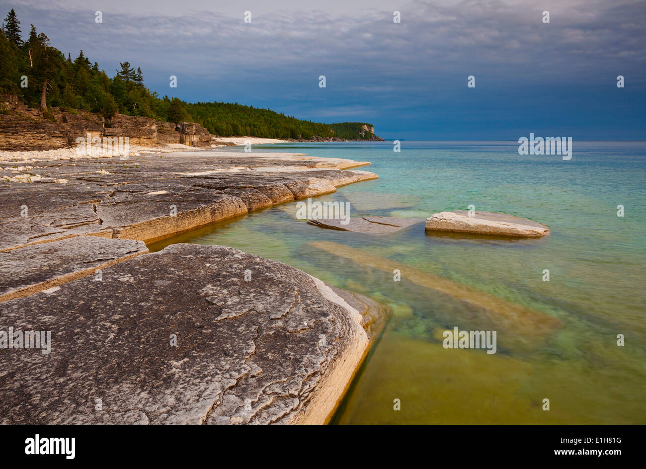 Interesting rock formations and crystal clear waters with an incoming ...