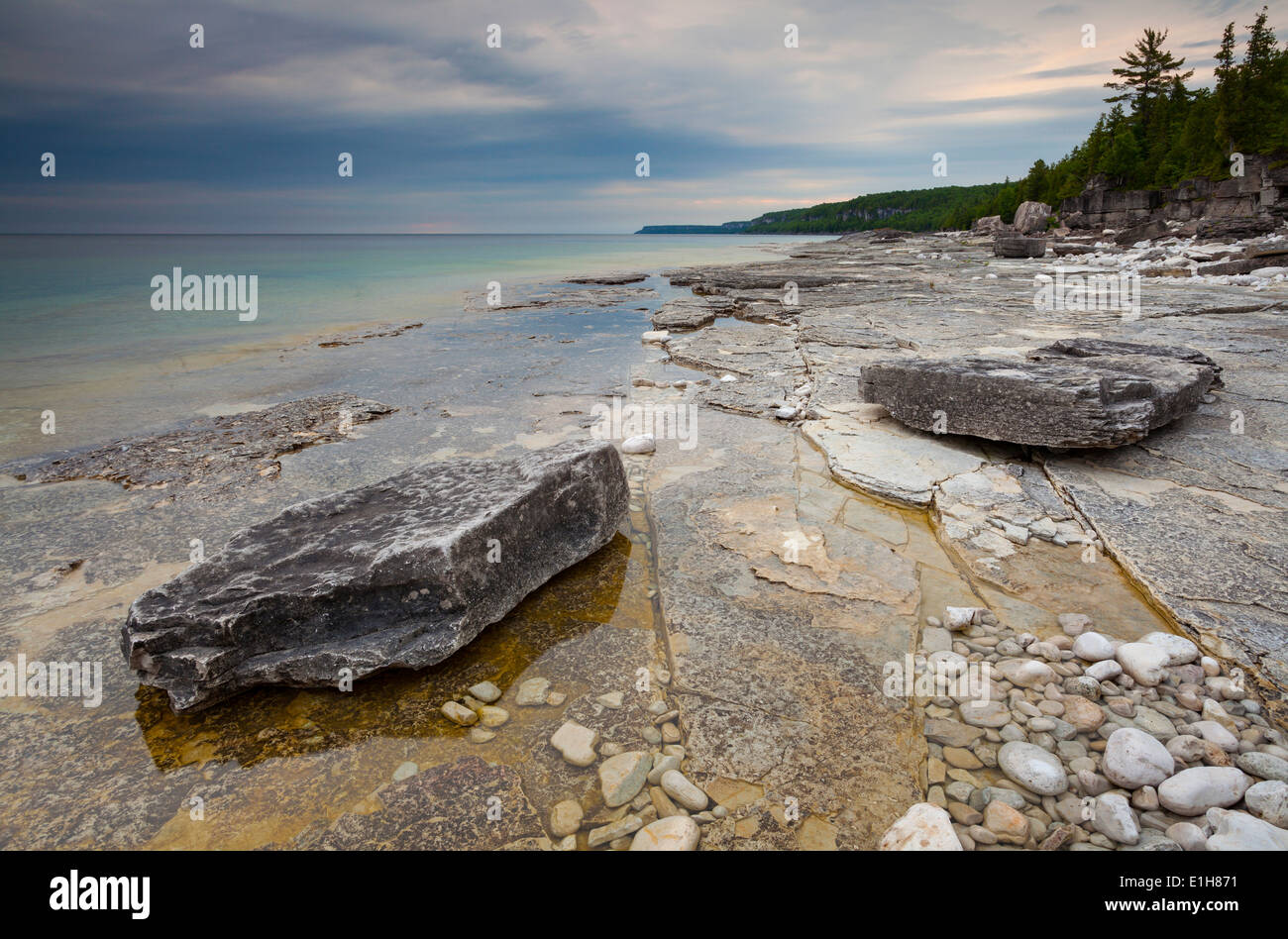 Interesting rock formations and crystal clear waters with an incoming ...