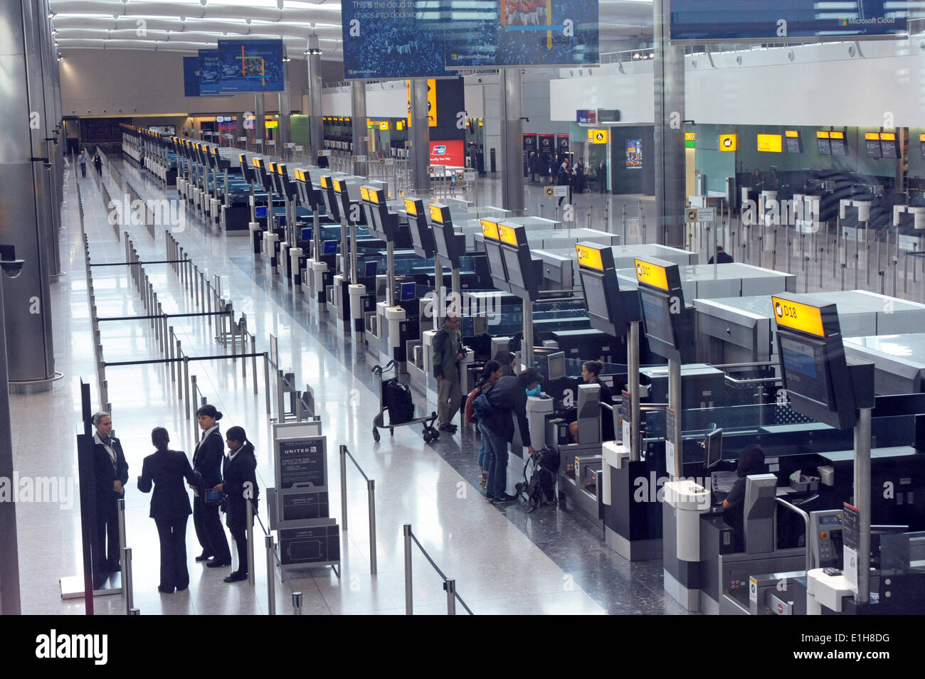 Heathrow terminal two check in hi-res stock photography and images - Alamy
