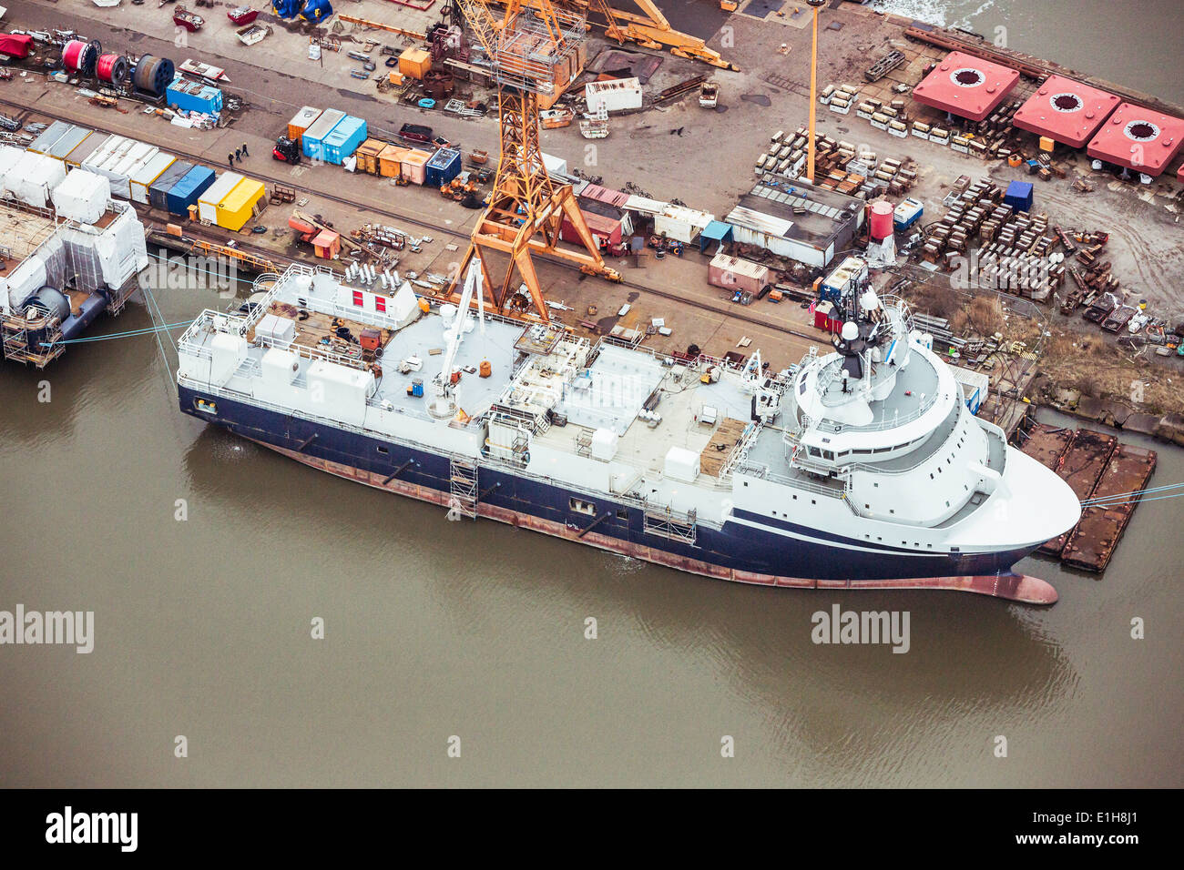 Ship building docks, Bremerhaven, Germany Stock Photo - Alamy