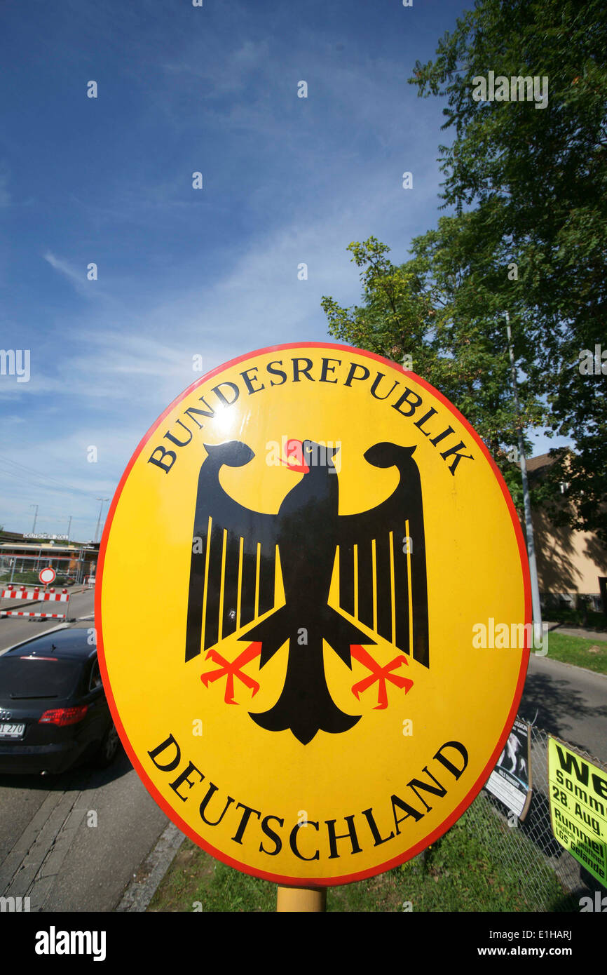 Swiss Border Sign Police High Resolution Stock Photography and Images ...