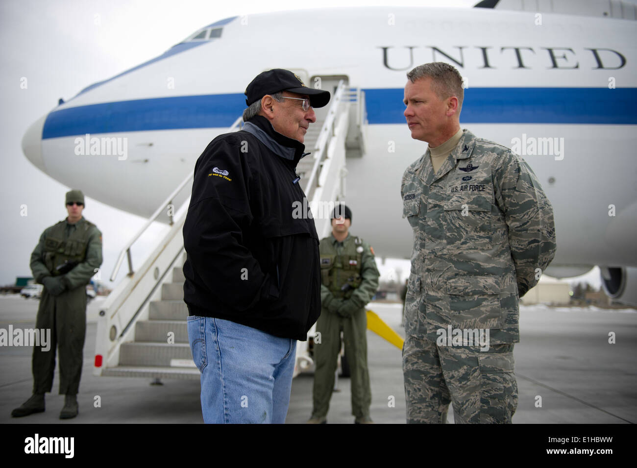 Speaks with u s air force col james jacobson hi-res stock photography ...