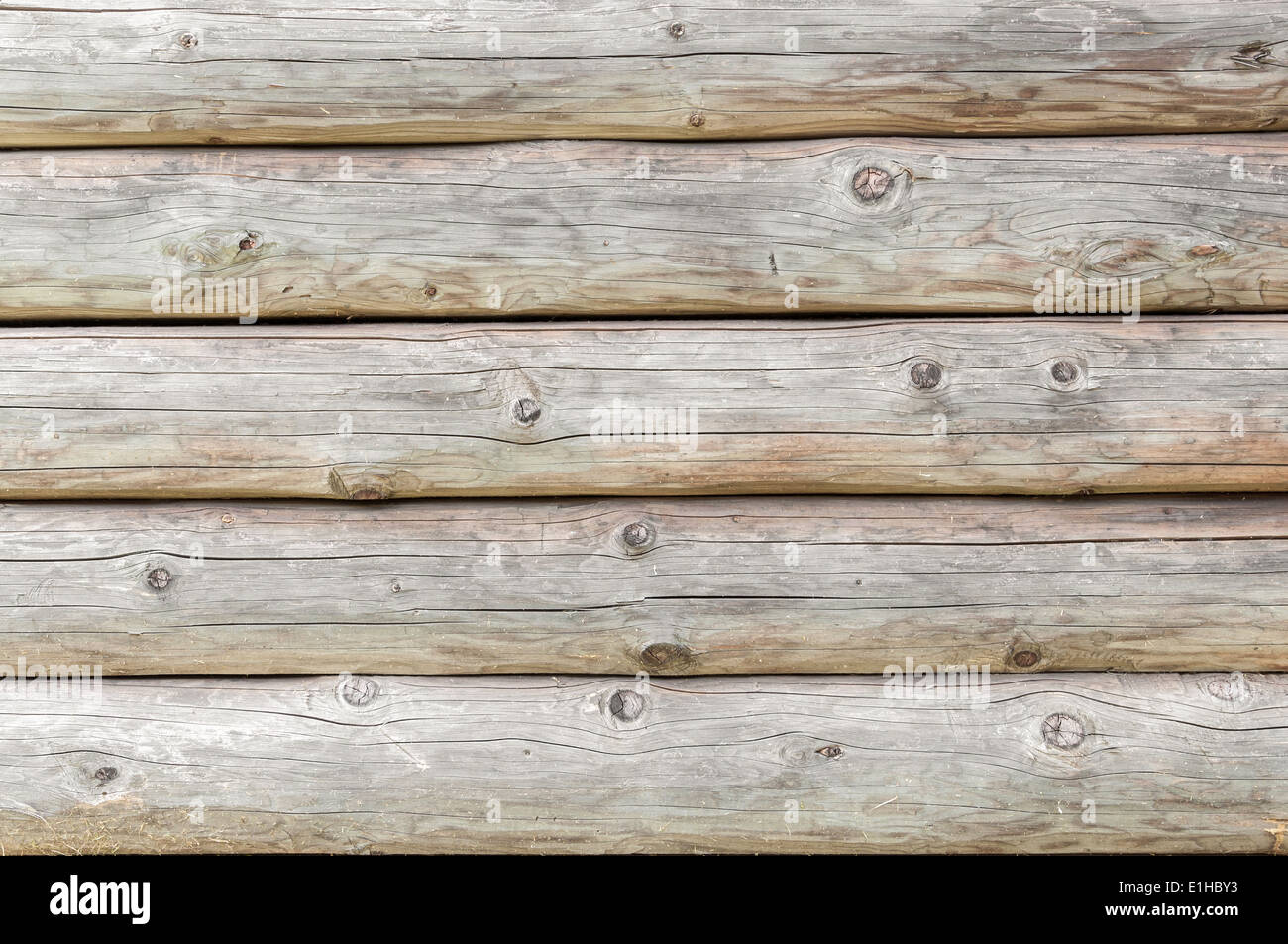 Old wooden wall made of logs as a background Stock Photo - Alamy