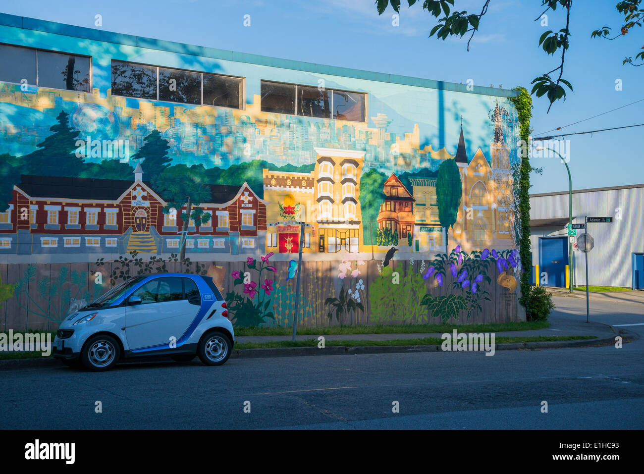Mural car 2 go strathcona neighbourhood hi-res stock photography and ...