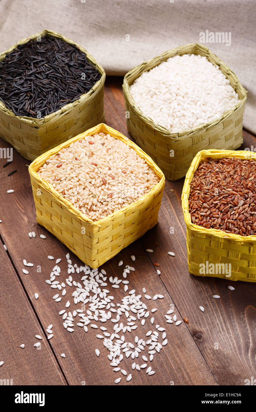 Rice assortment hi-res stock photography and images - Alamy