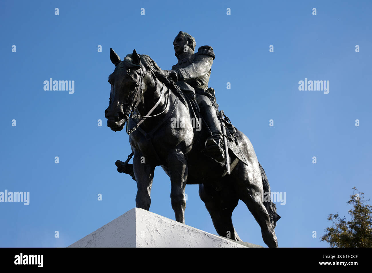 monument to general manuel bulnes Punta Arenas Chile Stock Photo - Alamy