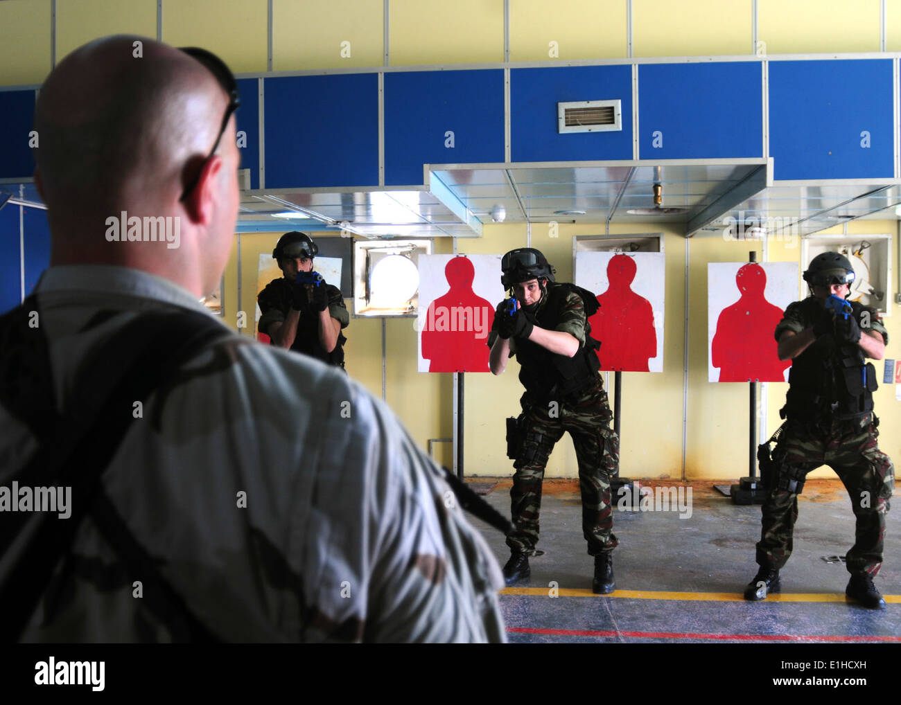 Moroccan naval forces participate in small-arms training aboard the ...
