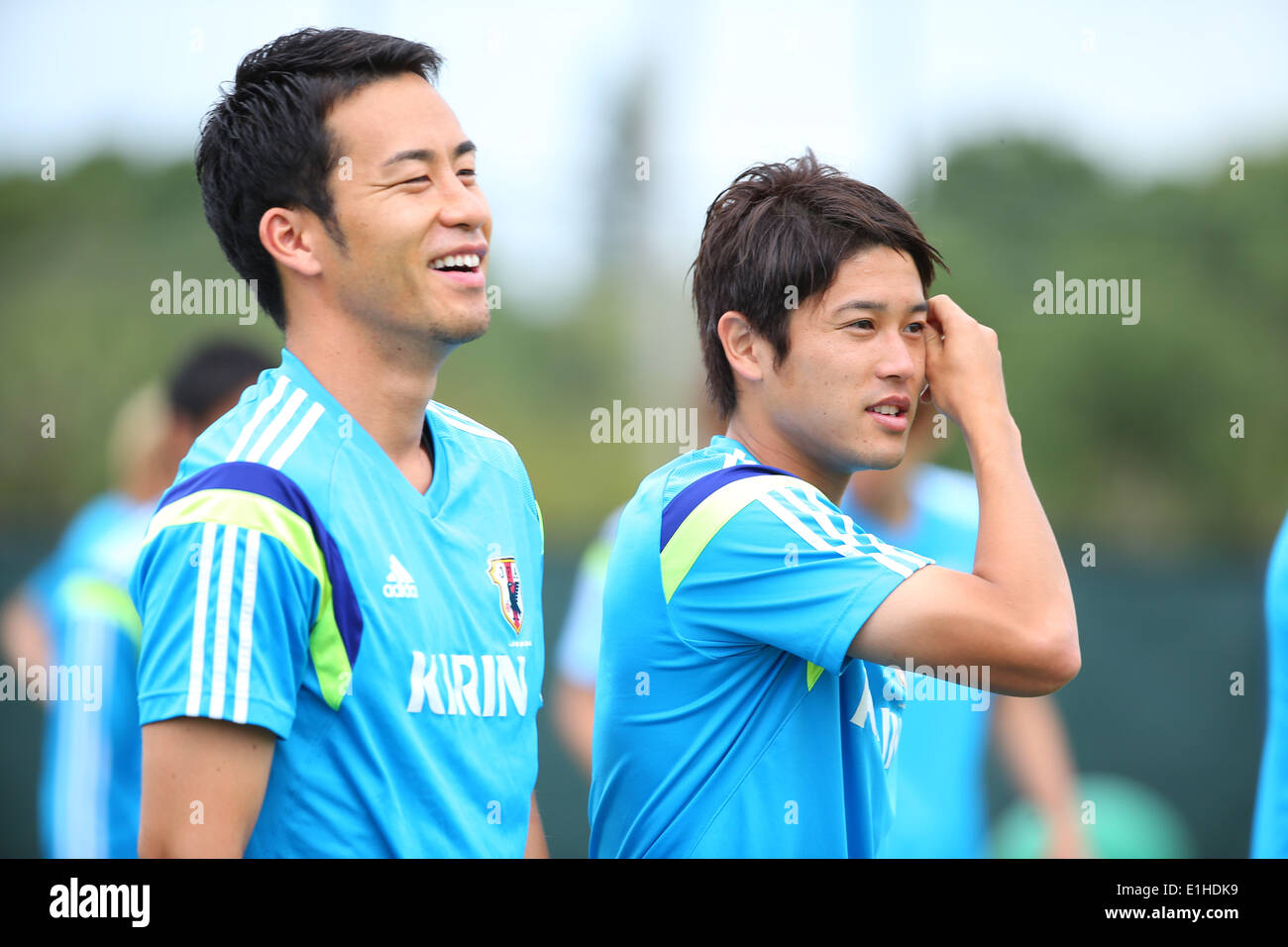 Clearwater, Florida. 3rd June, 2014. (L-R) Maya Yoshida, Atsuto Uchida ...