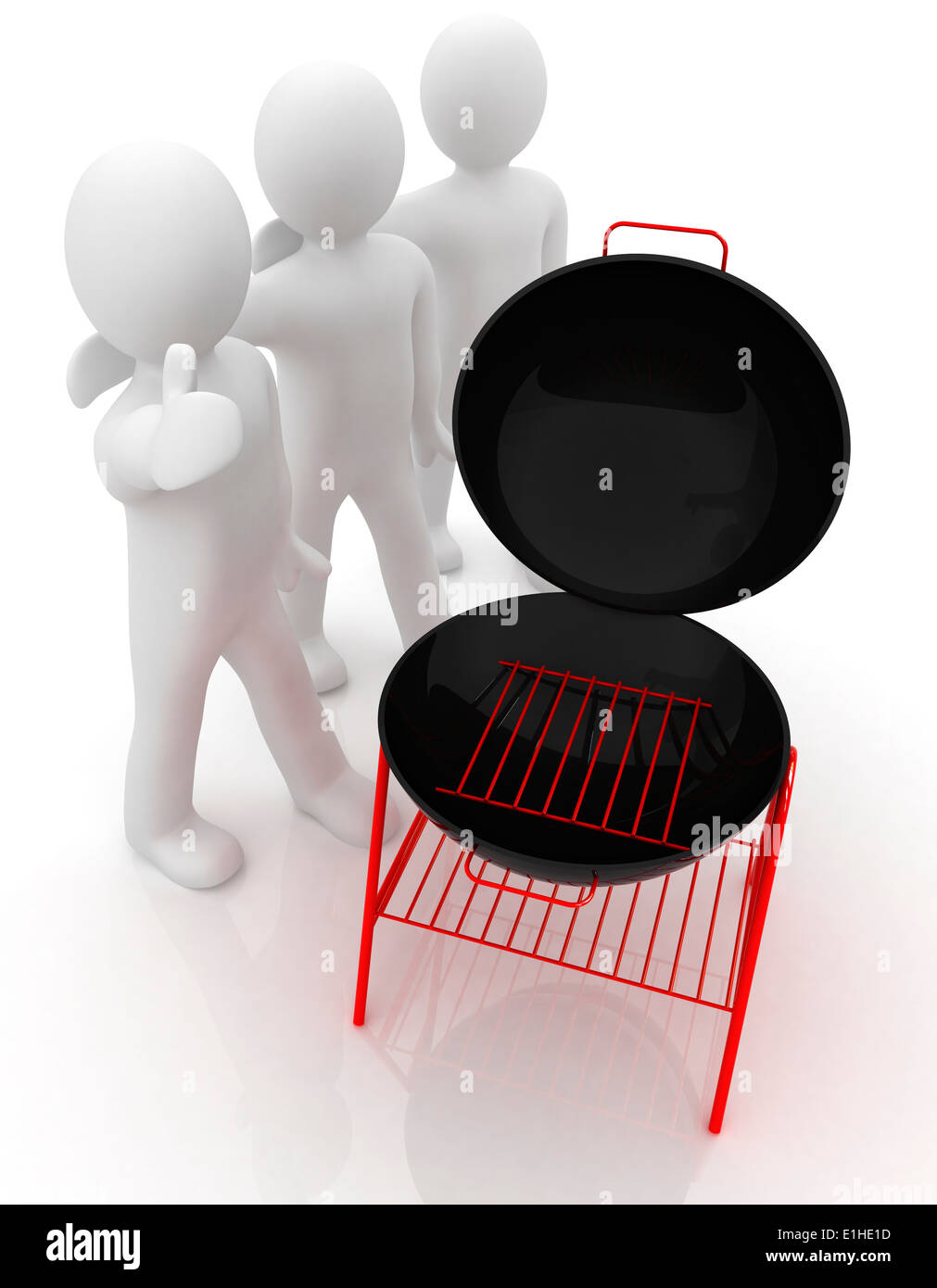 3d people grilling hi-res stock photography and images - Alamy