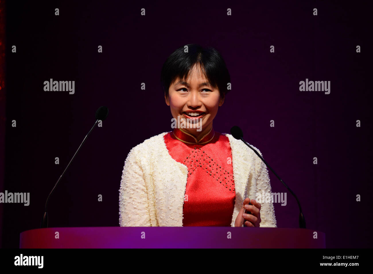 London, UK. 4th June 2014. 2014 : Yee Yee Low receive AWA in the ...