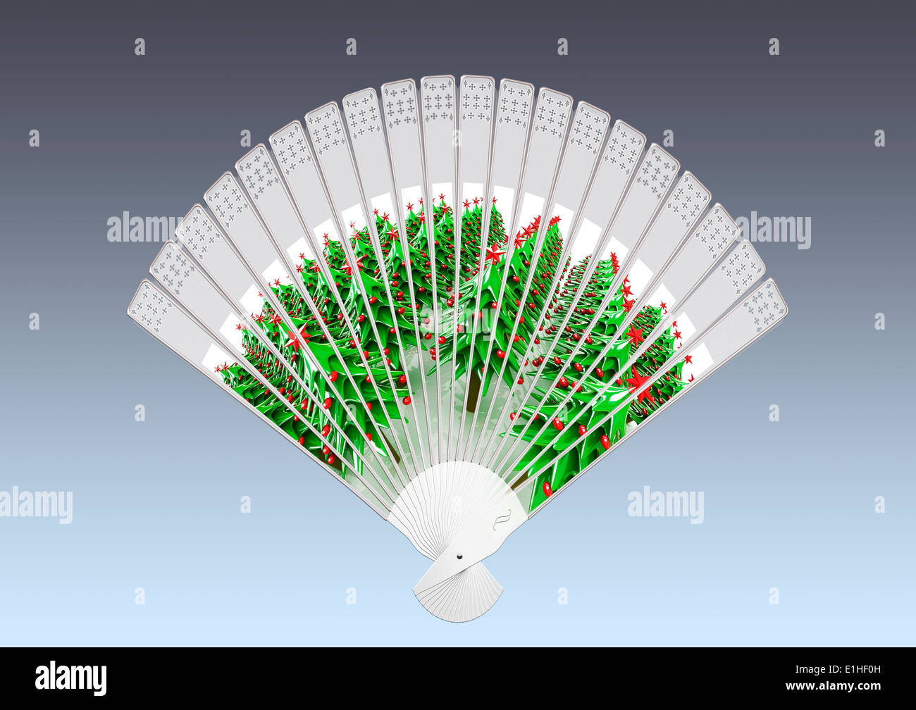 Colorful hand fan isolated on gray Stock Photo - Alamy