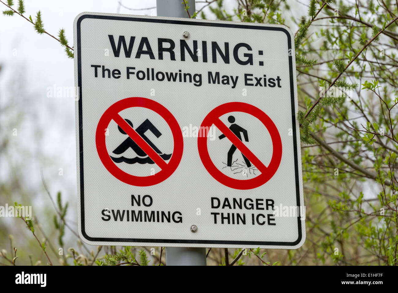 Hazards warning sign hi-res stock photography and images - Alamy