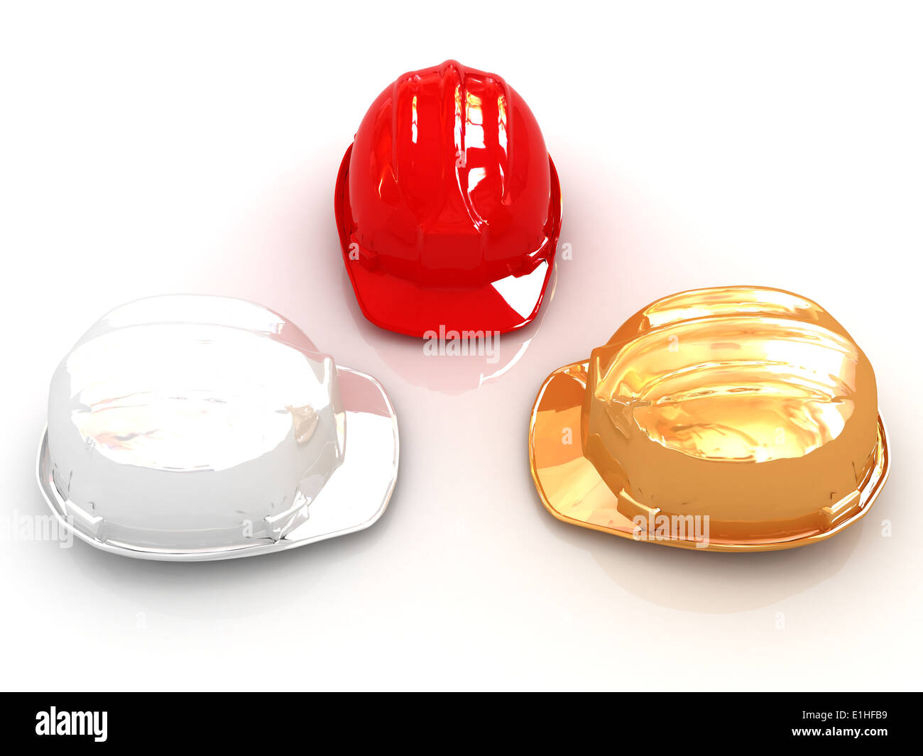 Industrial hard hats Cut Out Stock Images & Pictures - Alamy