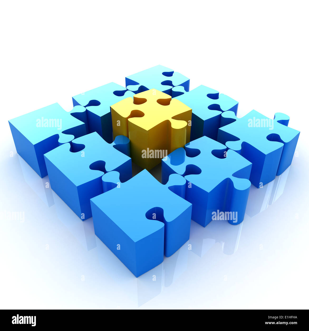 Colorful Jigsaw Puzzle Stock Photo - Alamy