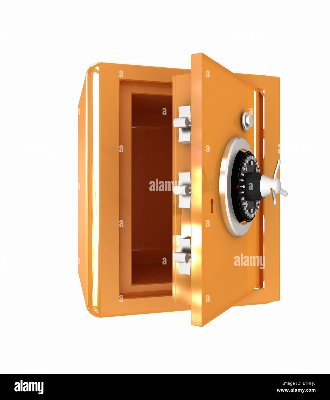 Security metal safe with empty space inside Stock Photo - Alamy