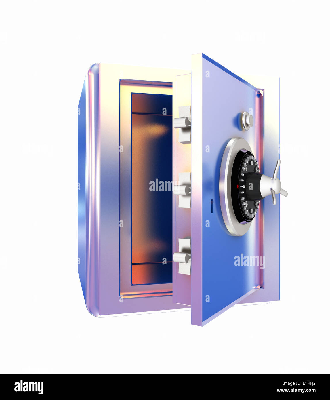 Security metal safe with empty space inside Stock Photo - Alamy
