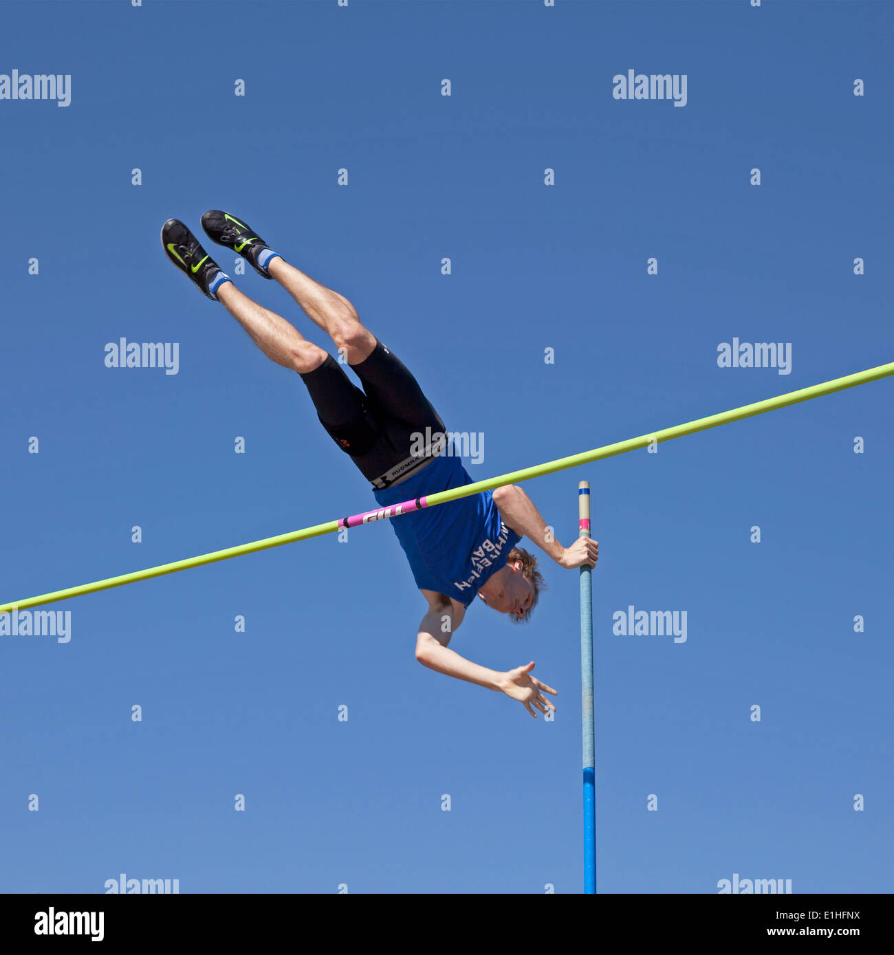 Jumping Over The Bar High Resolution Stock Photography and Images - Alamy