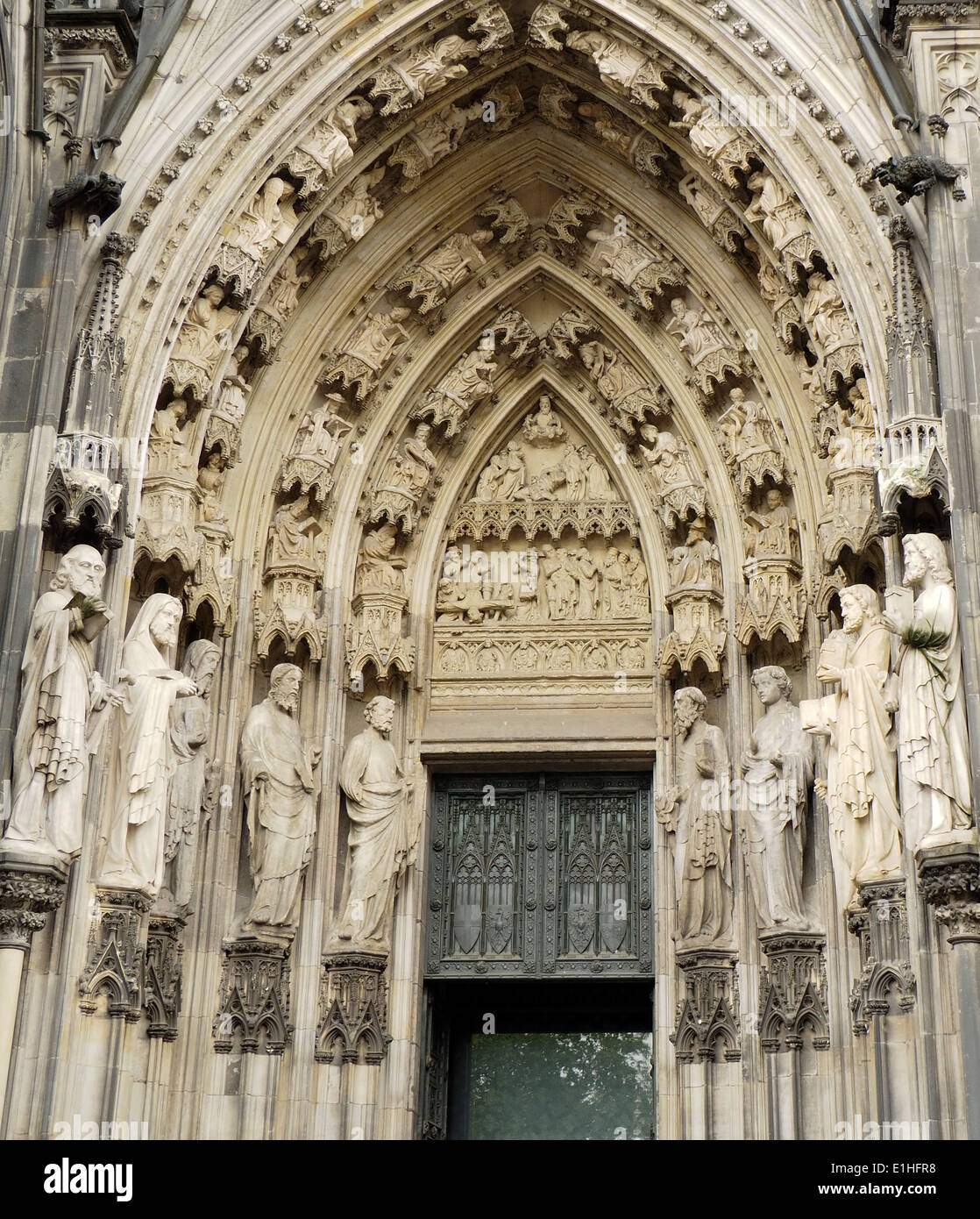 Entrance Cathedral Cologne Stock Photo - Alamy