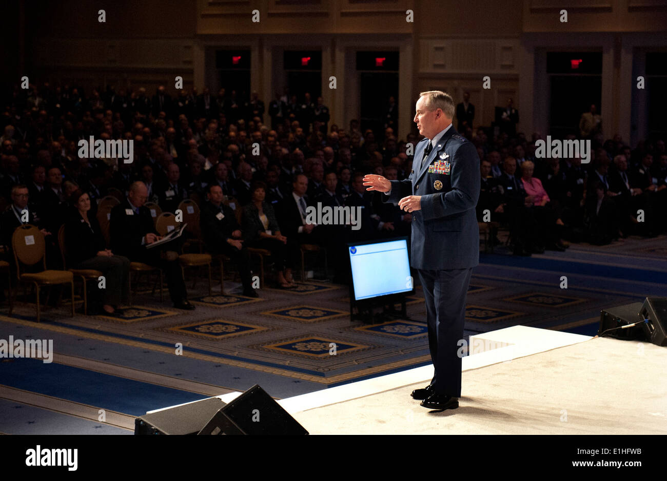 Chief of Staff of the Air Force Gen. Mark A. Welsh III speaks during ...