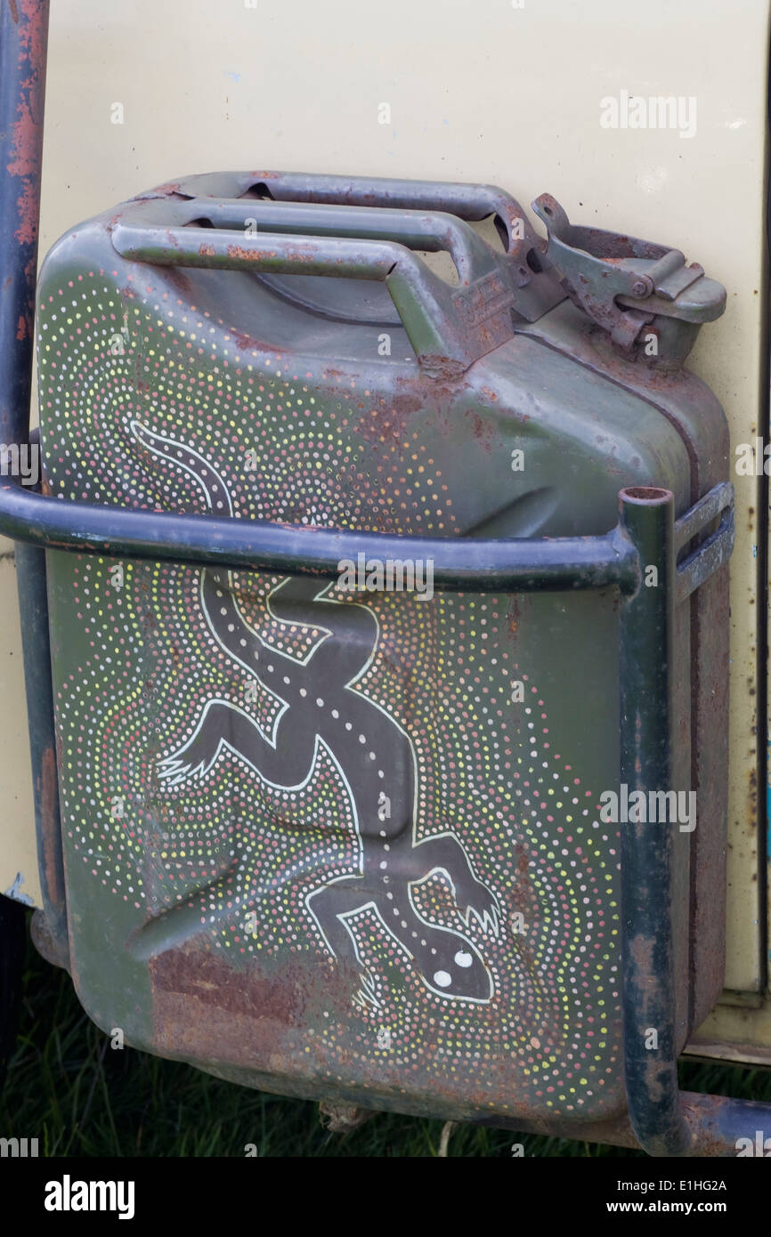 Military fuel Containers Jerry Can Stock Photo - Alamy