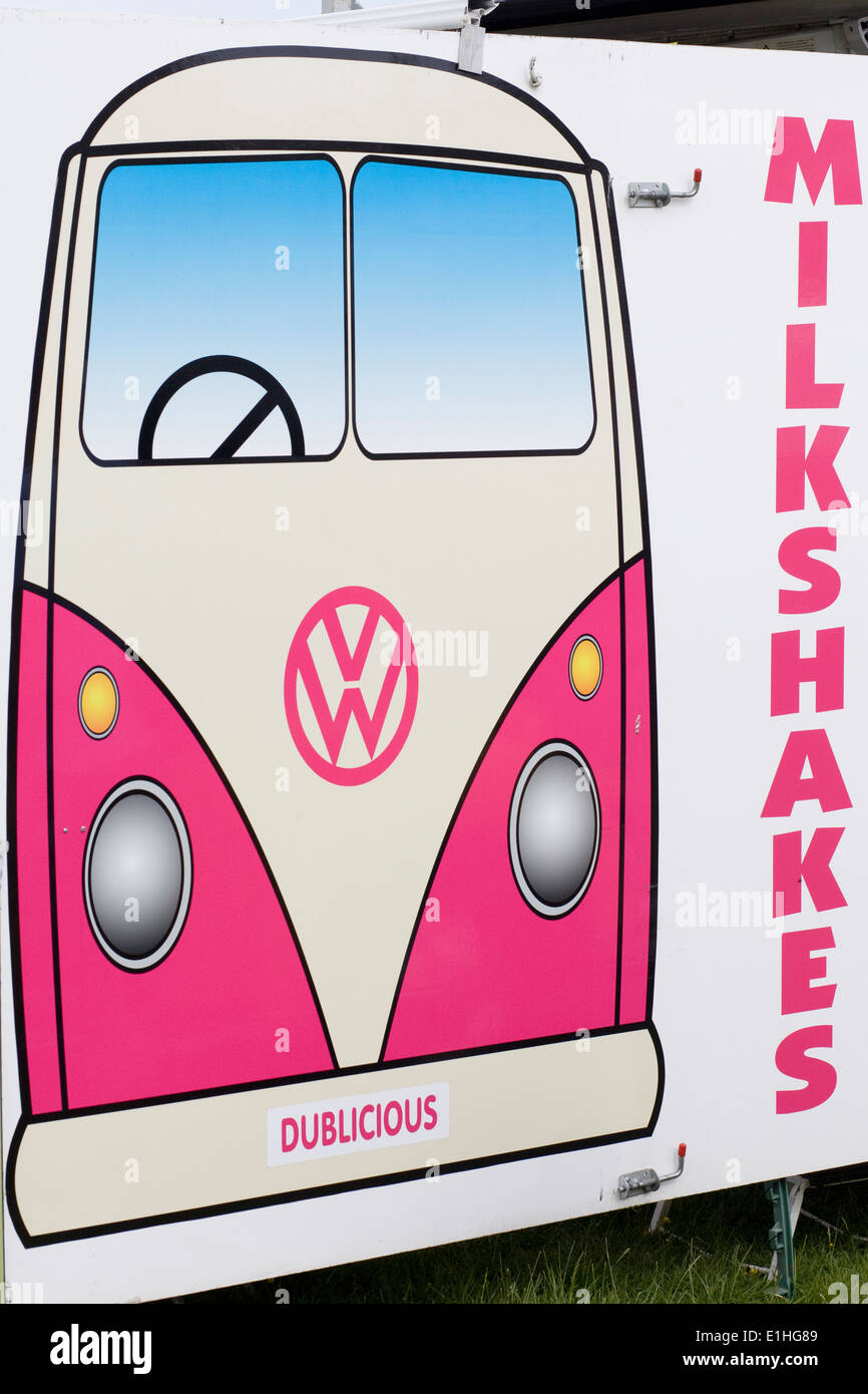 Milkshake stall at a VW Show. England Stock Photo - Alamy