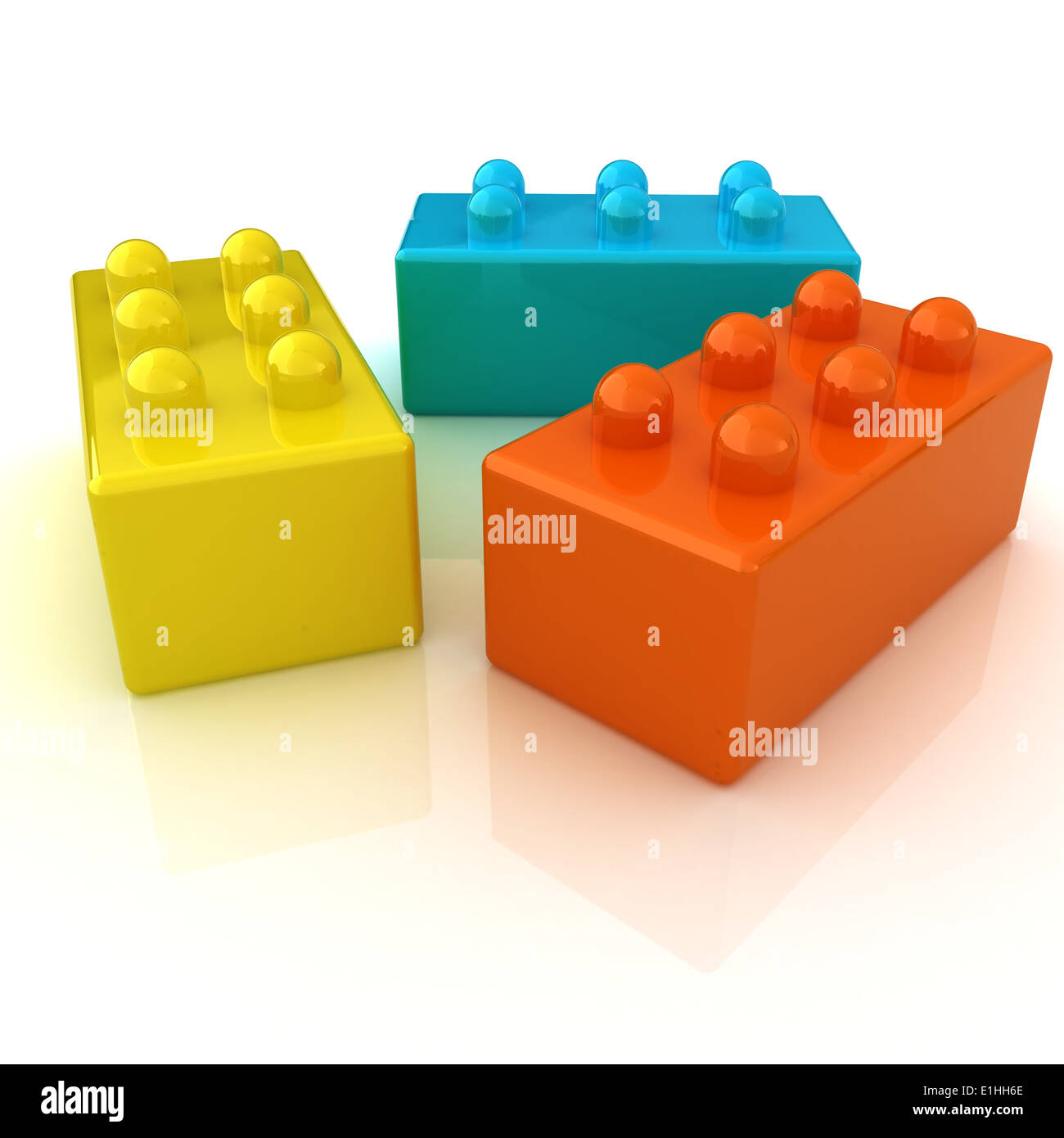 Building blocks on white Stock Photo - Alamy