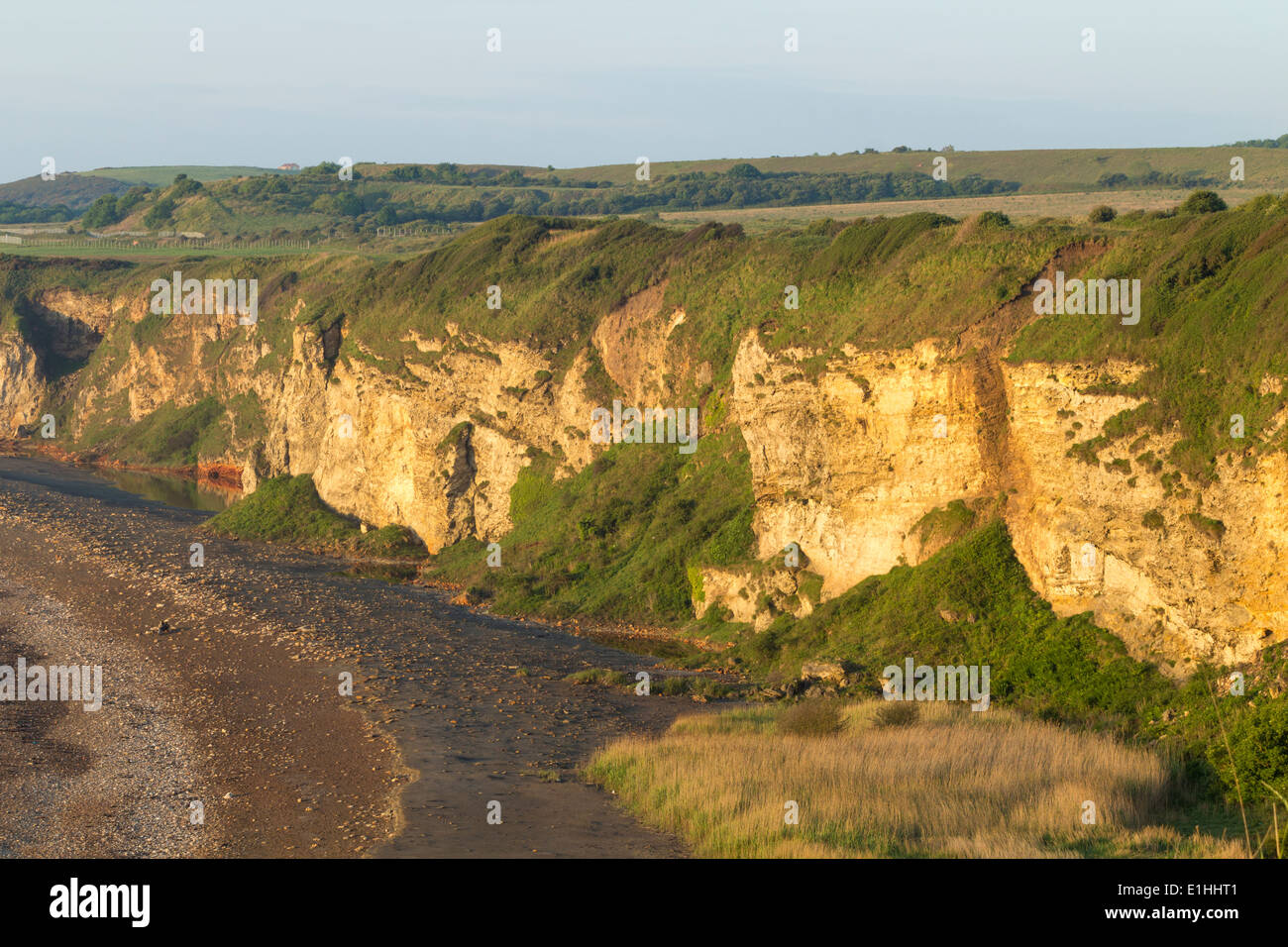 Blast beach at Dawdon near Seaham on the Durham Heritage coast footpath ...
