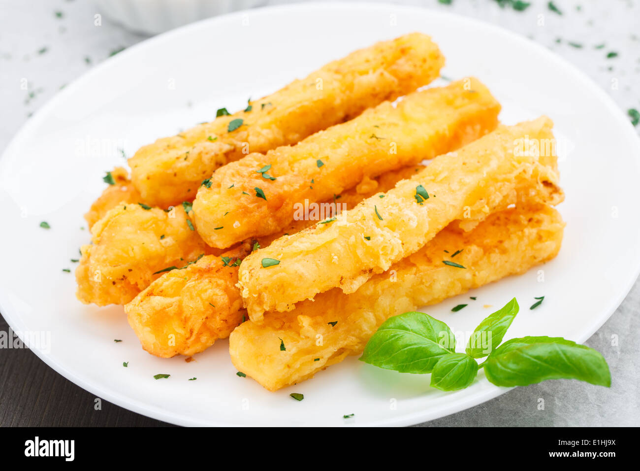 Fried cheese sticks Stock Photo - Alamy