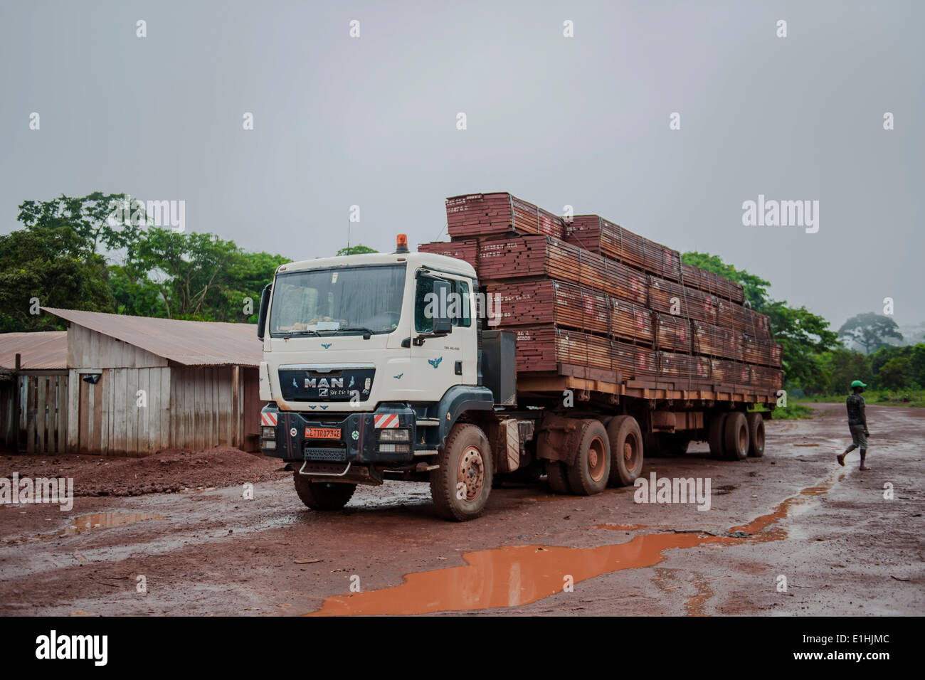 Timber trucks hi-res stock photography and images - Alamy