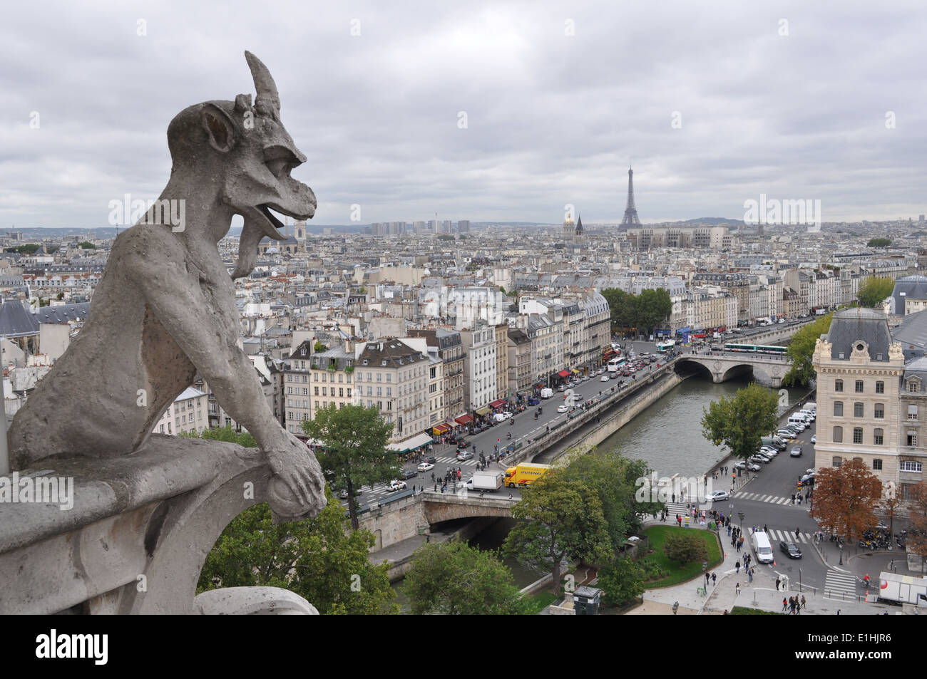 Gargoyle on Notre Dame Cathedral, Paris, France Stock Photo - Alamy