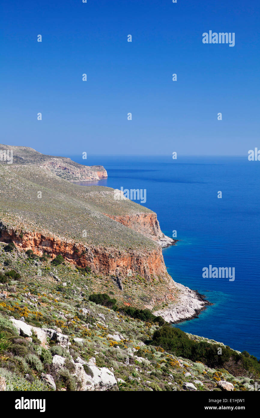 Coastline, Gramvousa peninsula, Crete, Greece Stock Photo - Alamy