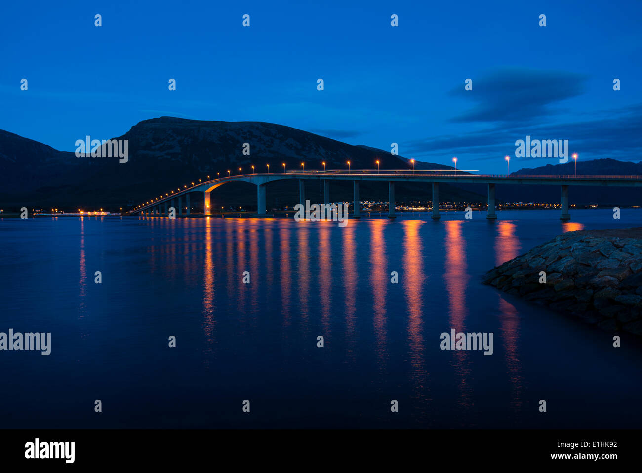 Sortland Bridge, Sortland, Langøya, Vesteralen, Norway Stock Photo - Alamy
