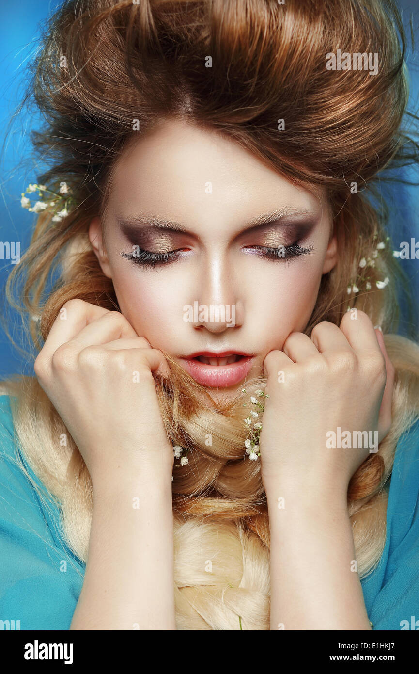 Challenge. Thoughtful Confused Woman Thinking Stock Photo - Alamy