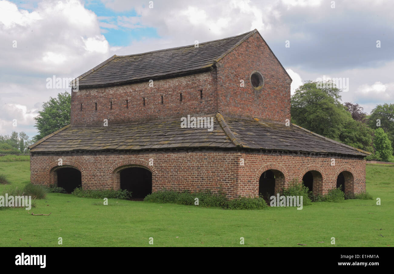 Victorian Red Brick Deer Barn in the Park at Dunham Massey Park in ...