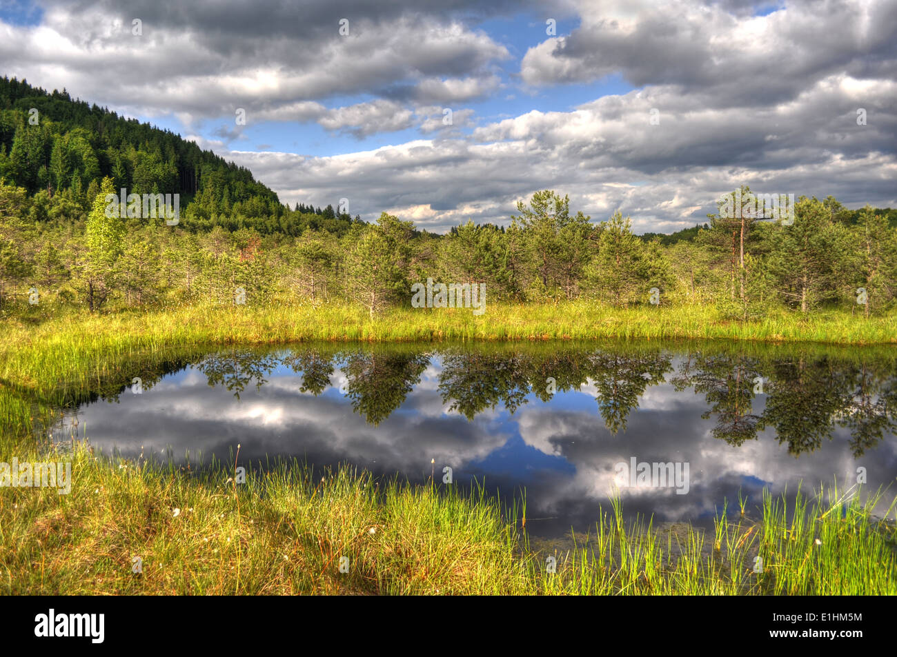 Mountain lake, Sf. Ana lake, Romania Stock Photo - Alamy