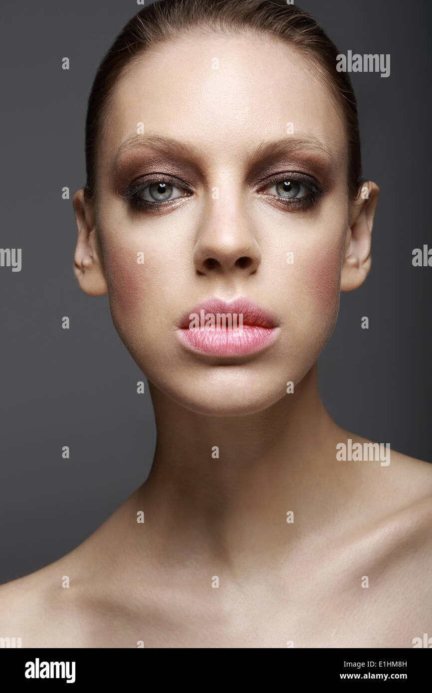 Individualism & Exquisiteness. Portrait of Authentic Spectacular Woman ...