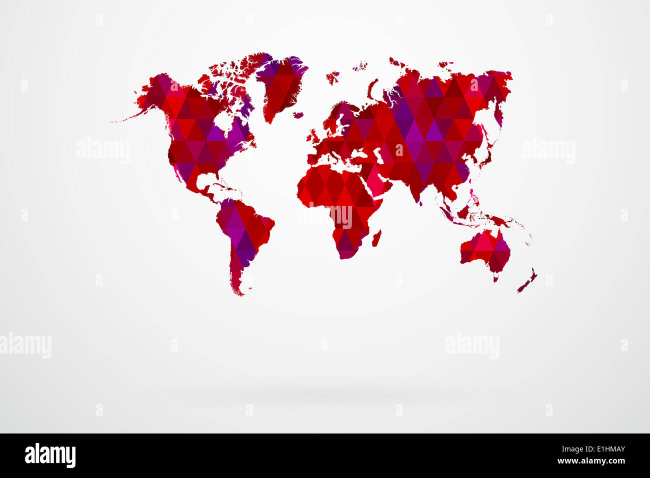 Purple Mosaic Tiles World Map Vector Illustration Abstract Stock Photo ...