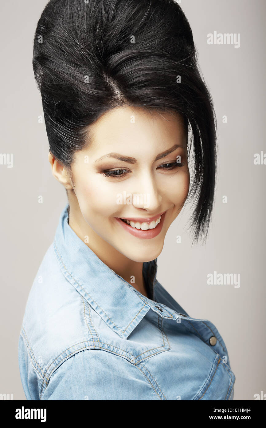 Forelock woman hi-res stock photography and images - Alamy