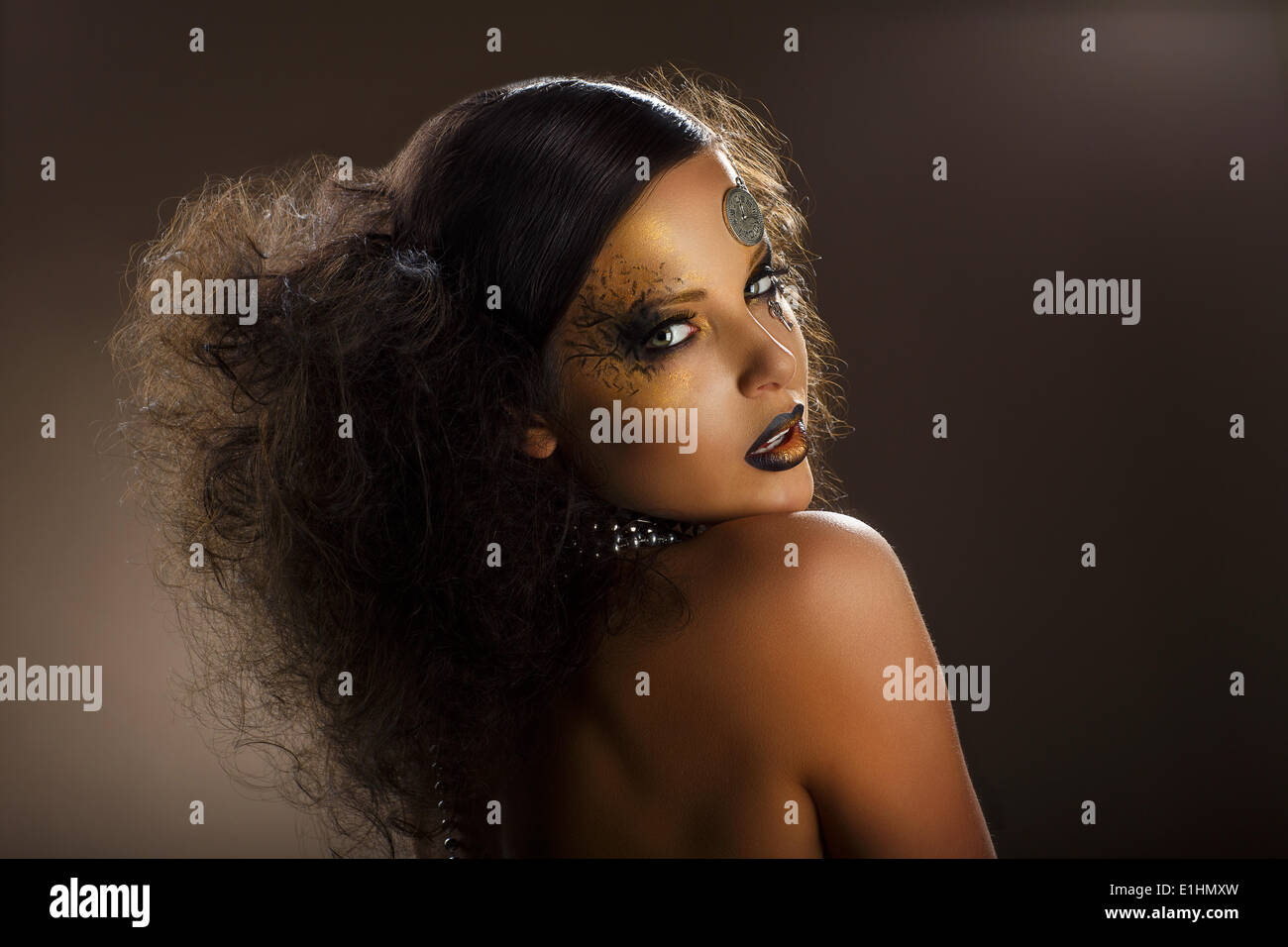 Stylized womans face hi-res stock photography and images - Alamy