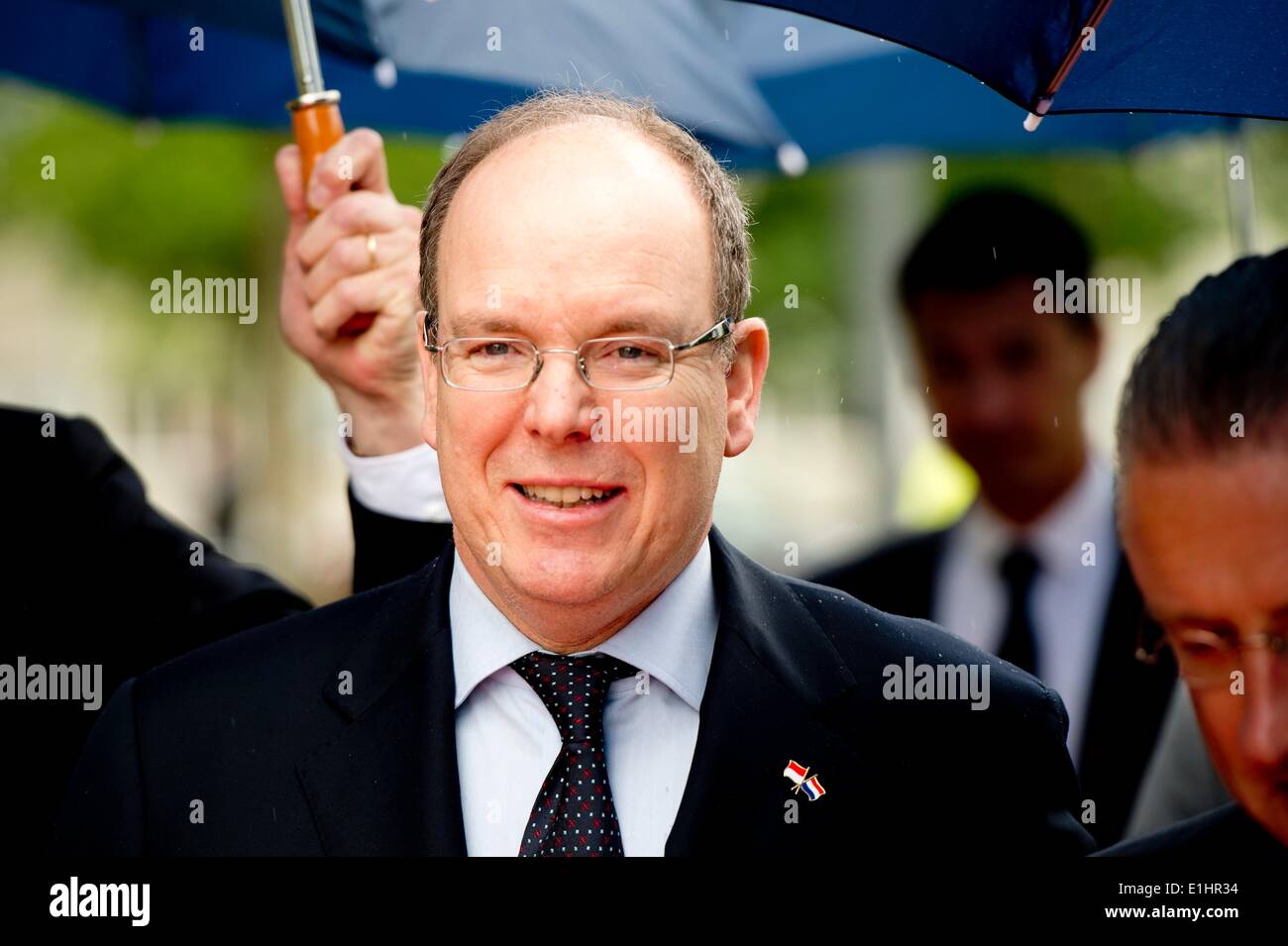 Prince Albert II of Monaco visit Philips in Eindhoven where he attends ...