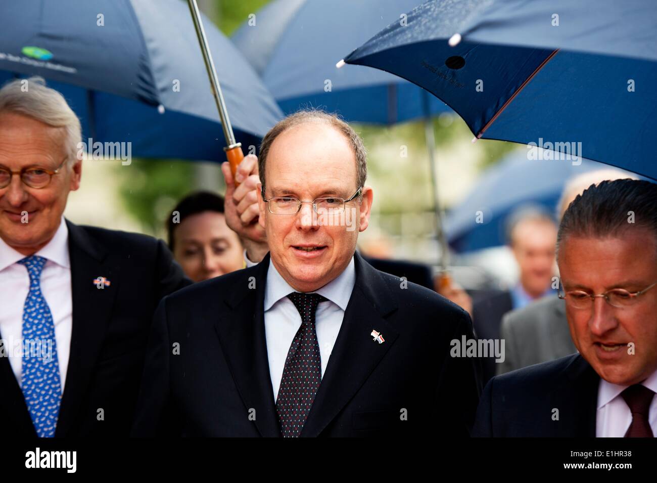 Prince Albert II of Monaco visit Philips in Eindhoven where he attends ...