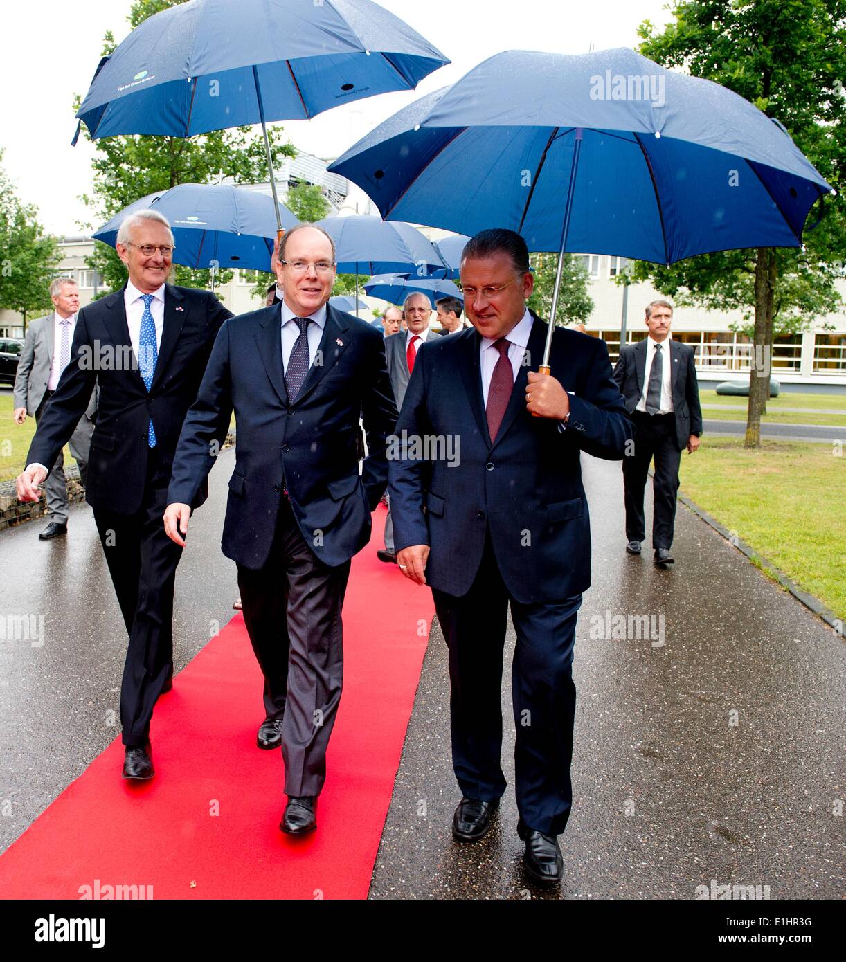 Prince Albert II of Monaco visit Philips in Eindhoven where he attends ...