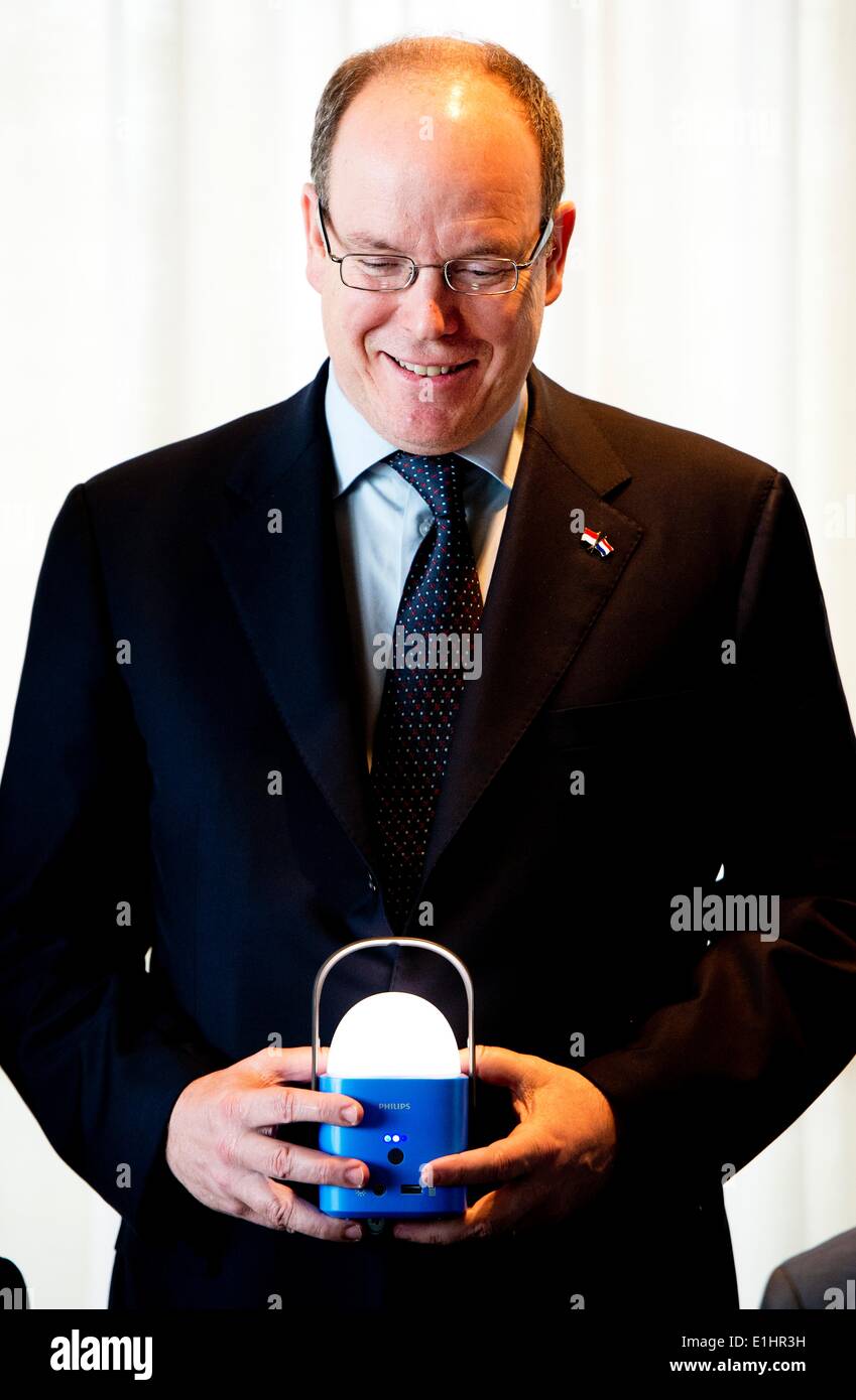 Prince Albert II of Monaco visit Philips in Eindhoven where he attends ...