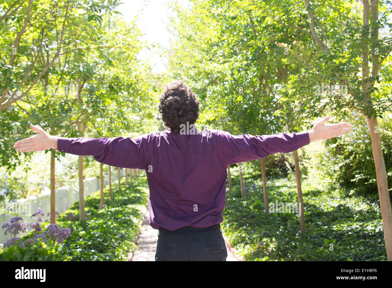 Arms upraised hi-res stock photography and images - Alamy