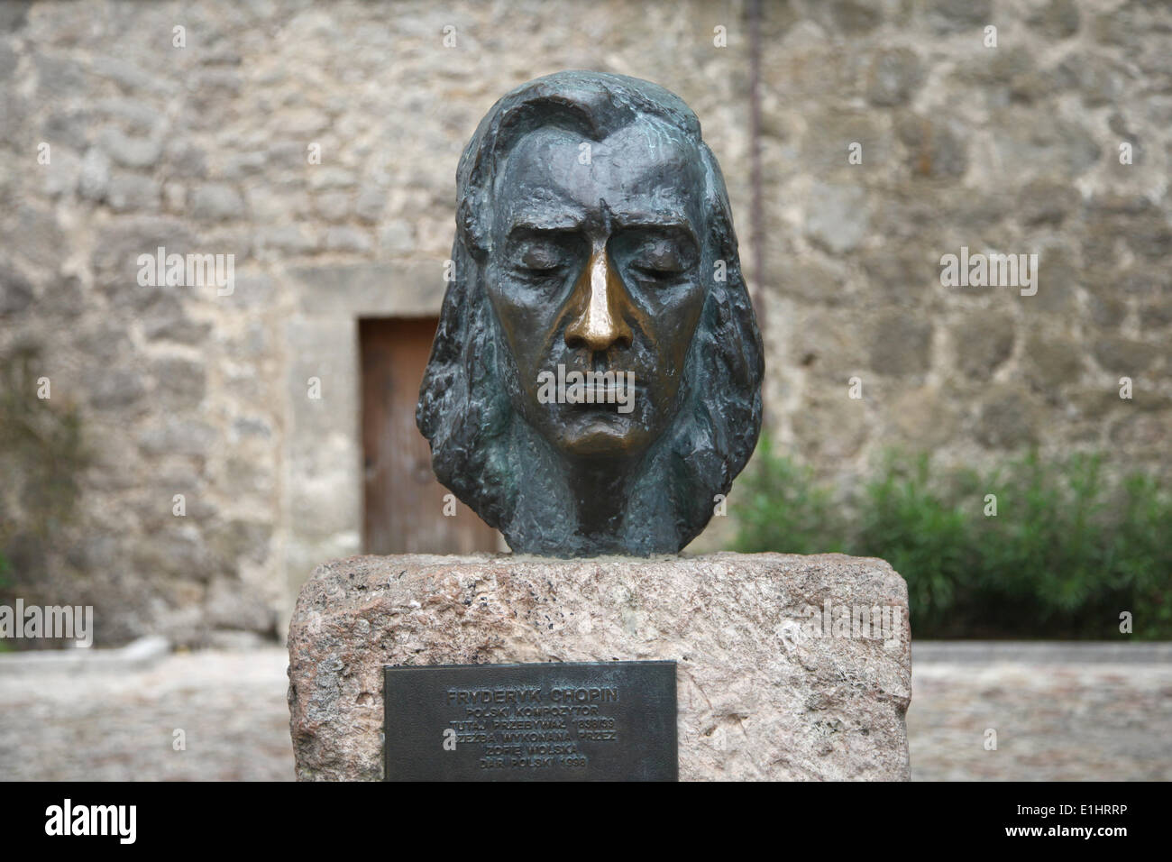 Majorca, Spain. 8th May, 2014. The bust of pianist and composer ...