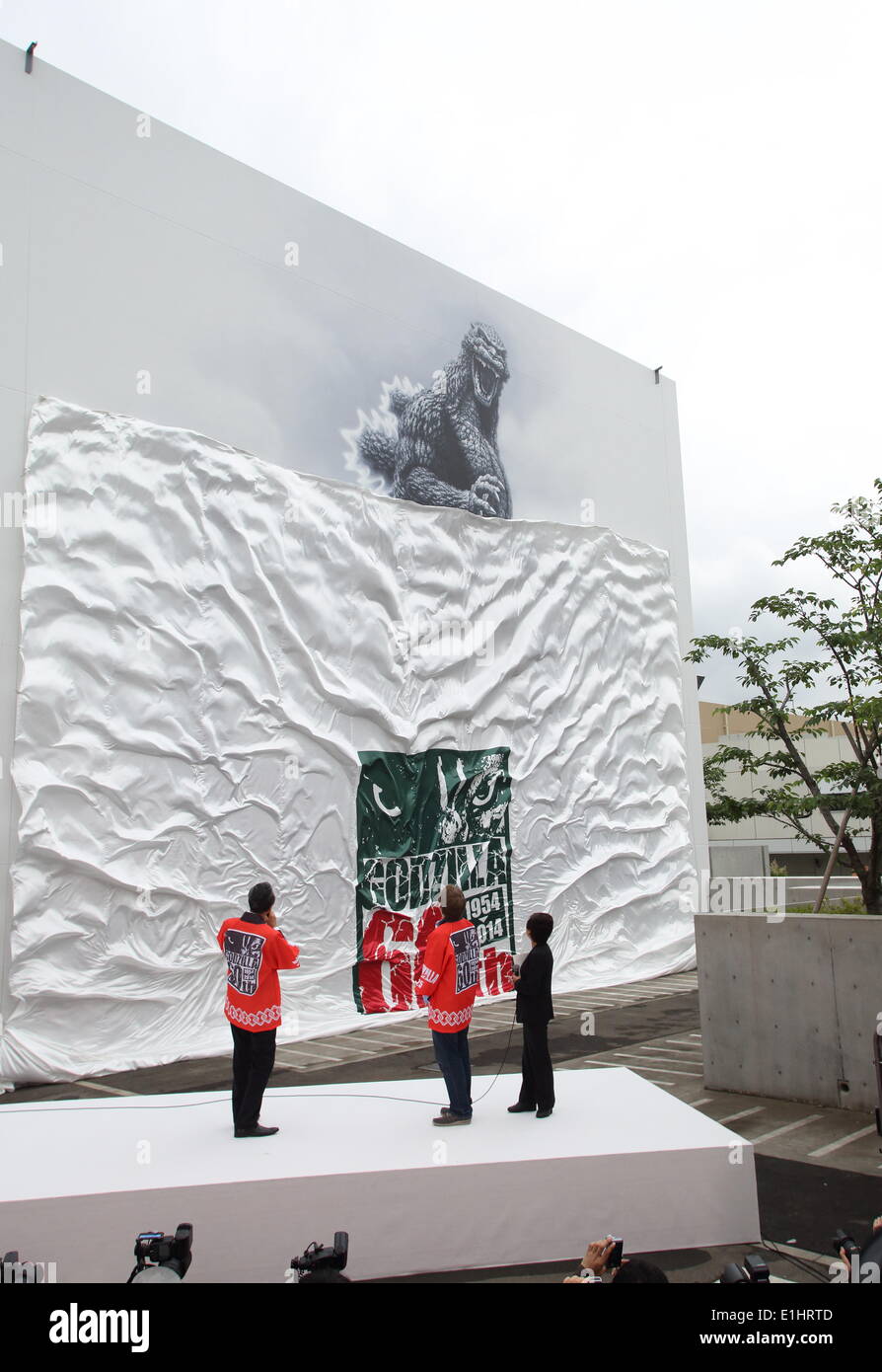 Tokyo, Japan. 5th June 2014. Gareth Edwards and Akira Takarada, Jun 05 ...