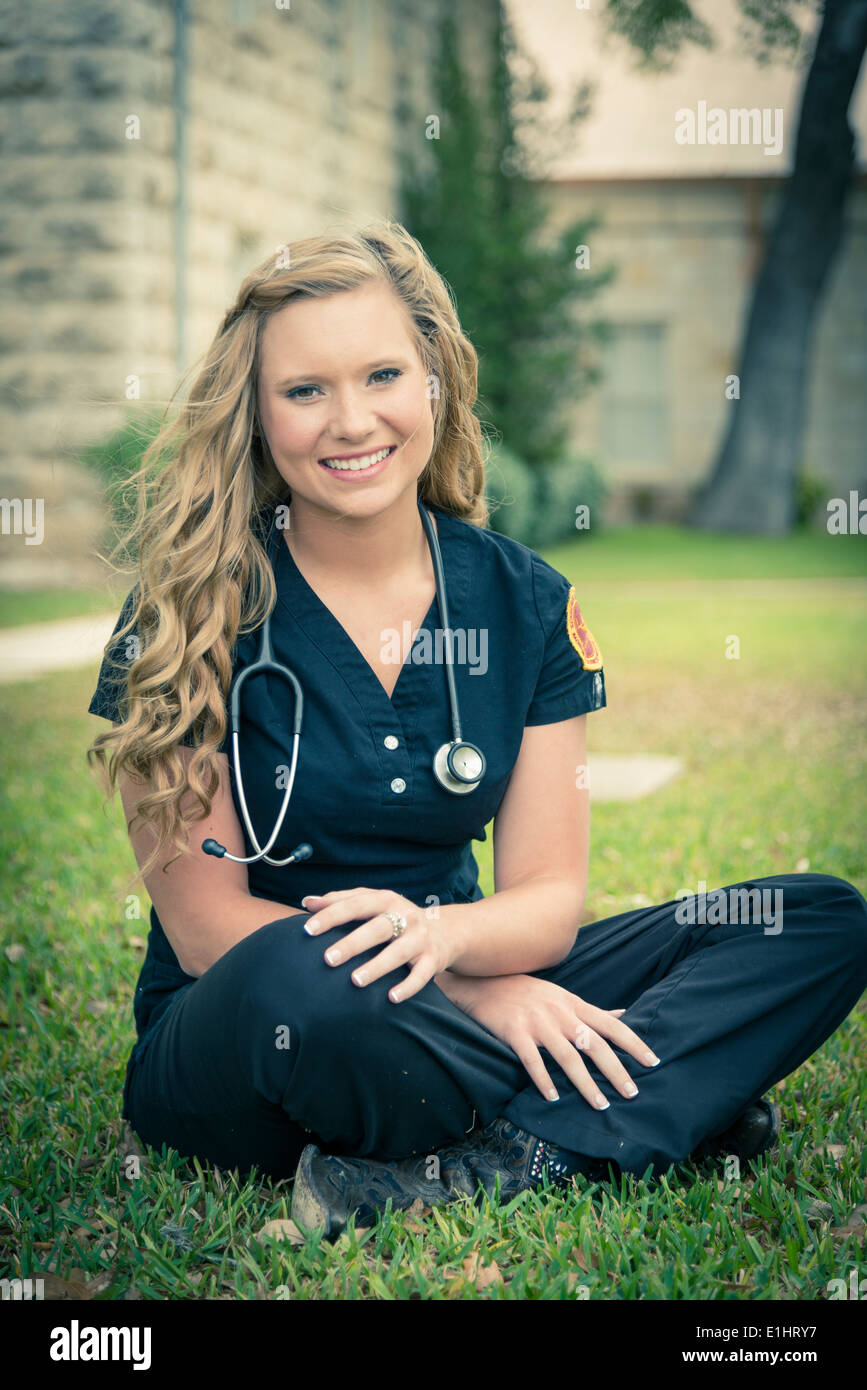 Nurse full length portrait photography hi-res stock photography and ...