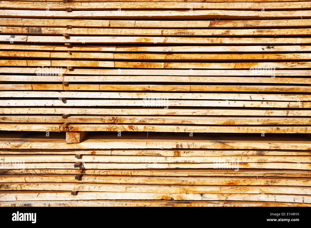 Stack of wooden boards at the lumber yard Stock Photo - Alamy