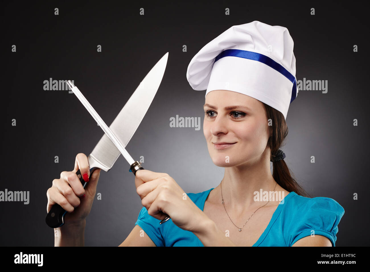 Woman sharpen hi-res stock photography and images - Alamy