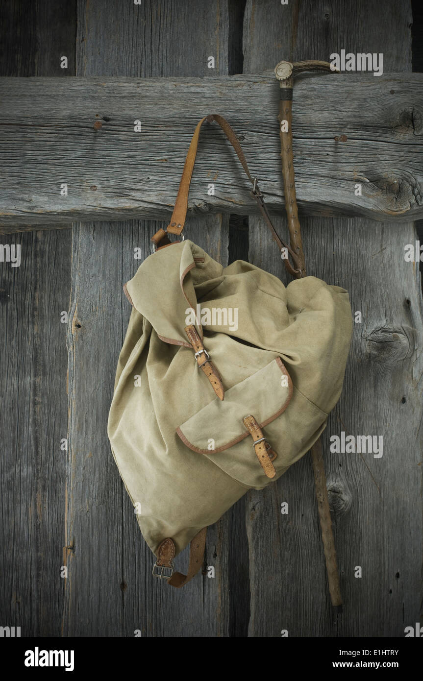 Rustic walking stick hi-res stock photography and images - Alamy